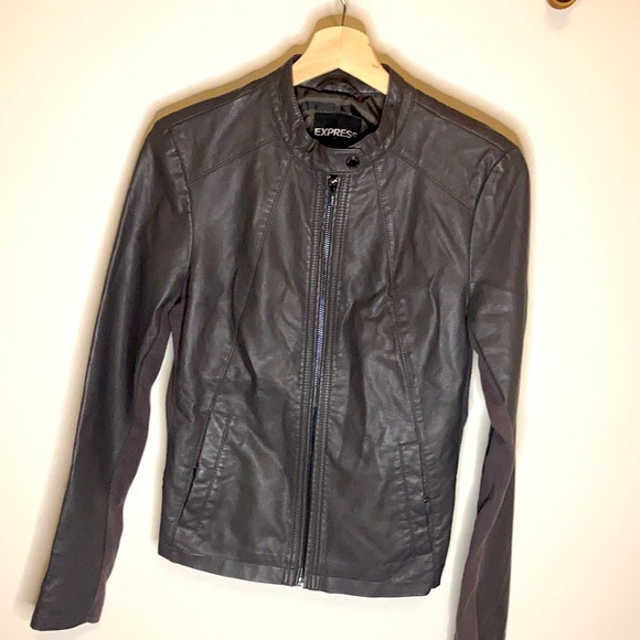 Express | Jackets & Coats | Express Faux Leather Jacket | Poshmark